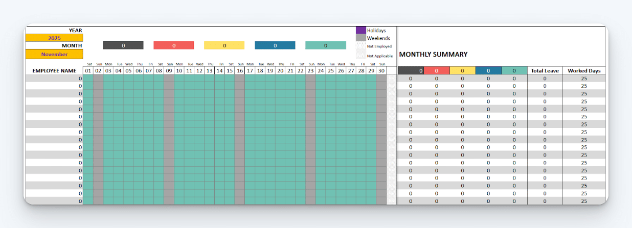 5 Great (And Free) PTO Tracker Templates for Excel