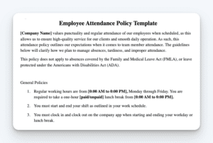 Creating an Employee Attendance Policy: Guide & Template
