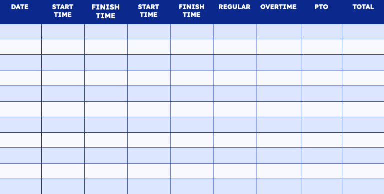 18 Printable Timesheet Templates (PDF, Word, & Docs)