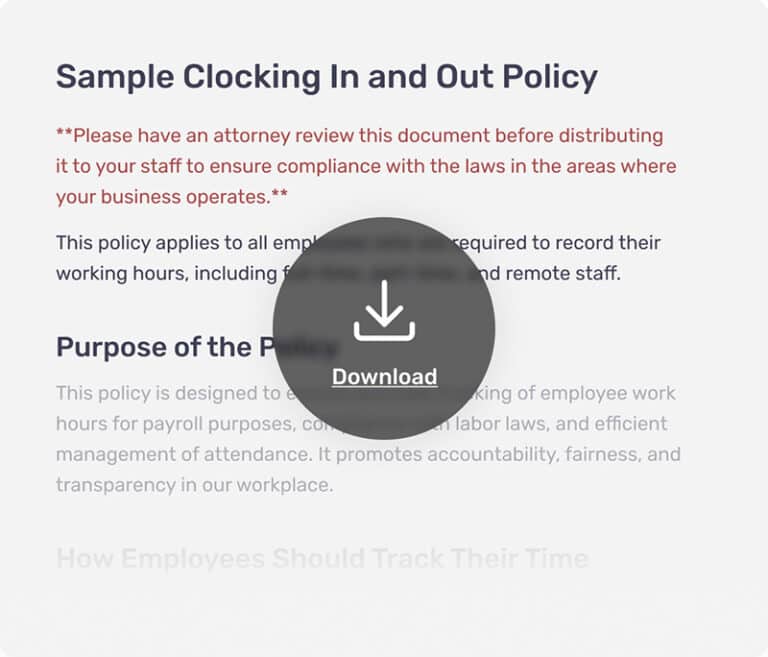 How to Create a Clocking In and Out Policy + Examples How to Create a Clocking In and Out Policy + Examples