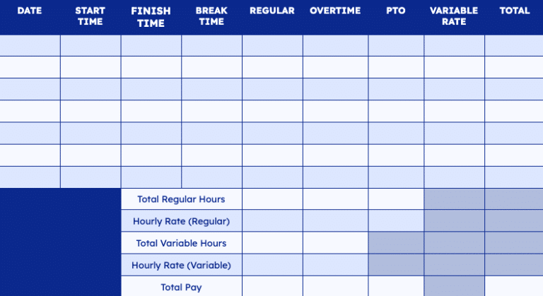 18 Printable Timesheet Templates (PDF, Word, & Docs)
