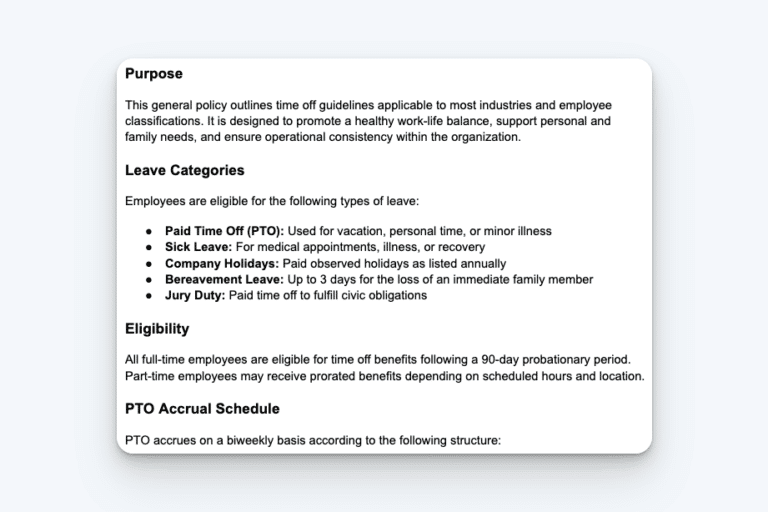 How to Create a Time Off Policy + 7 Free Templates